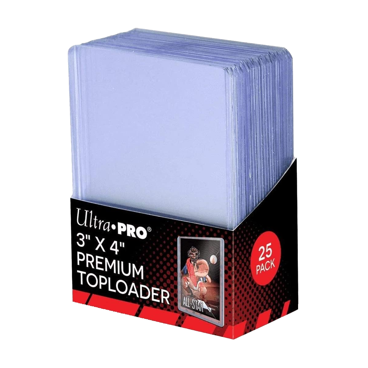 Ultra Pro 3" x 4" Premium Toploaders for Trading and Sports Cards 100